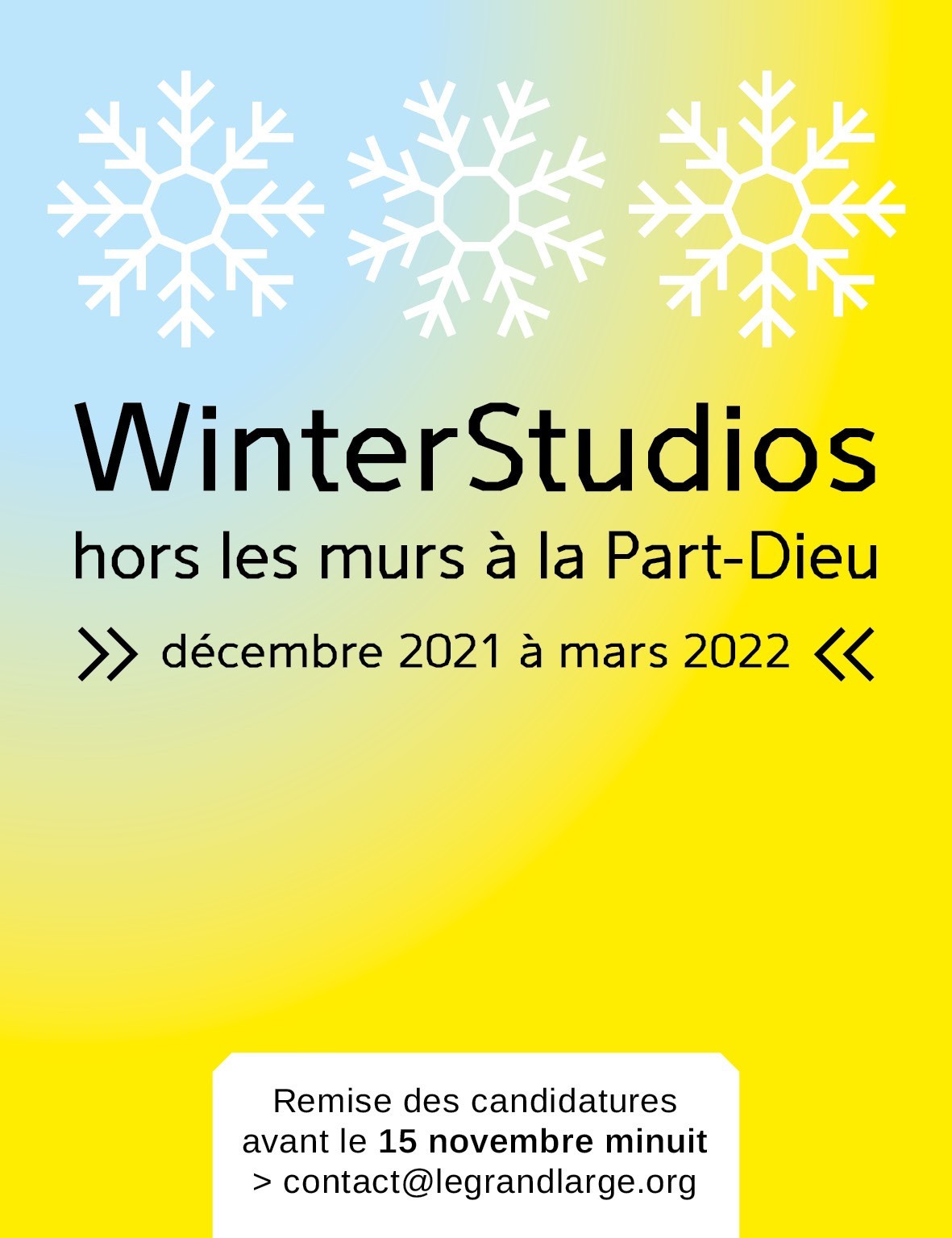 10 Winter studios : à vos candidatures ! – LeGrandLarge